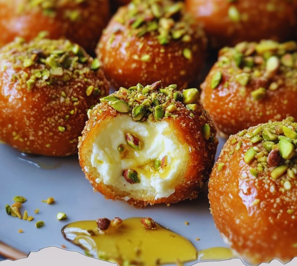 Ricotta Pistachio Honey Bites – RECIPES